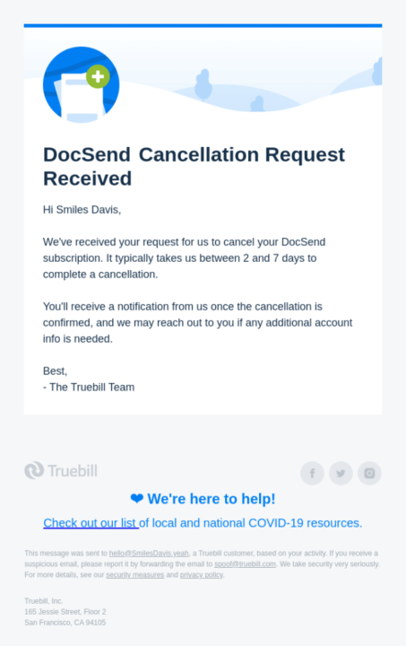 Great Examples of Confirmation Emails for All Cases | Mailtrap Blog
