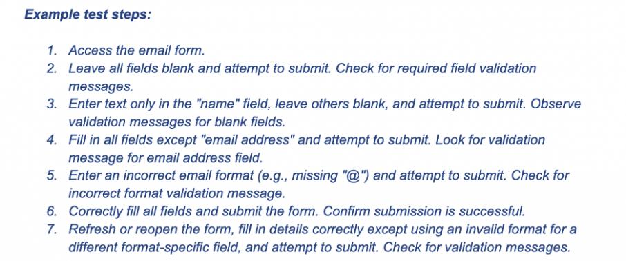 Email Test Cases: Contact Form, Email Deliverability & More