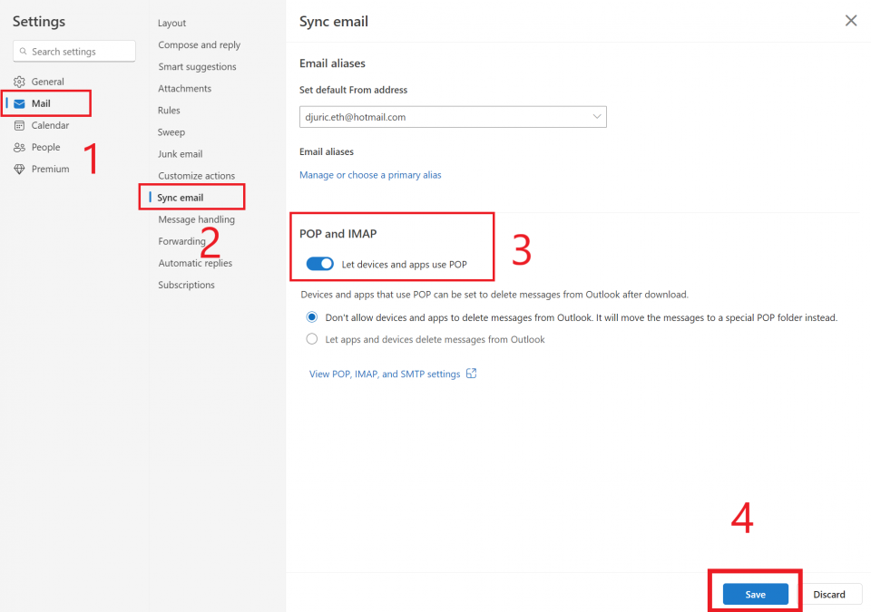 Come configurare l'SMTP di Outlook per l'invio di email