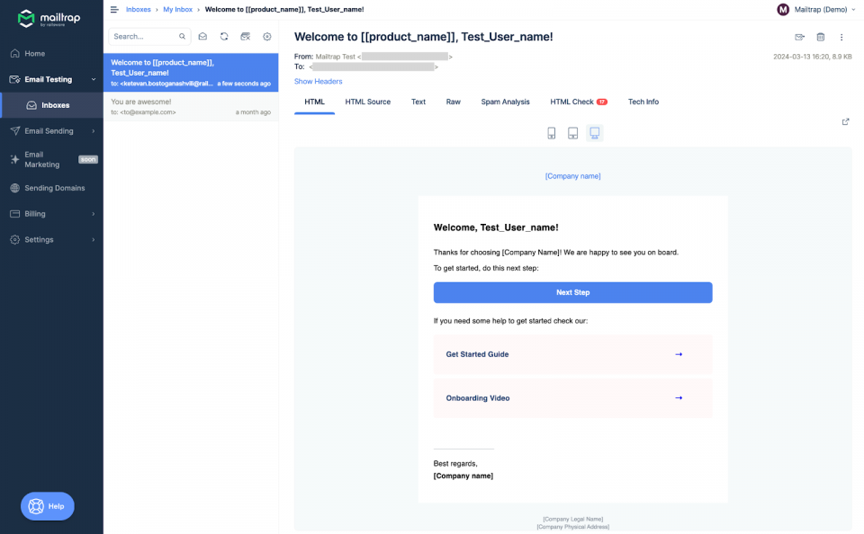 Mailtrap Releases Email Testing API for Email Templates