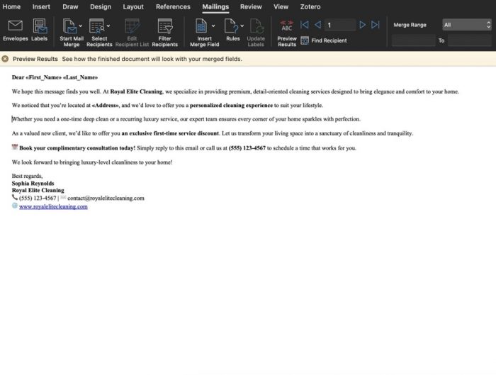 Mail Merge Word: A Step-by-Step Guide with Examples [2025]