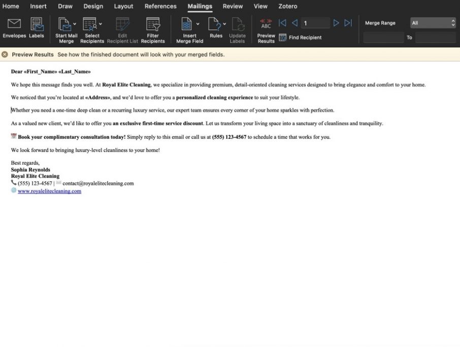 Mail Merge Word: A Step-by-Step Guide with Examples [2025]