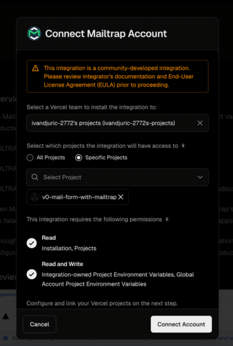 Vercel Send Email: Tutorial with Code Snippets [2026]